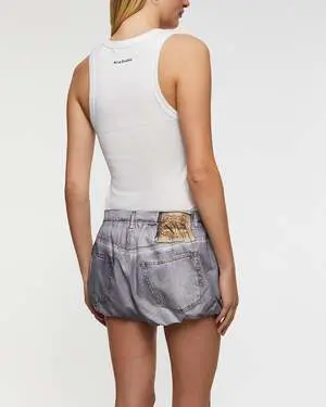 Acne Studios L’oeil Denim Printed Shorts