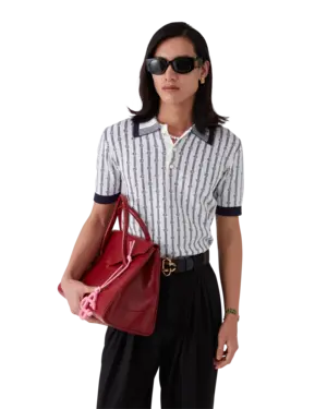 Casablanca Monogram Polo Shirt - Multicolor