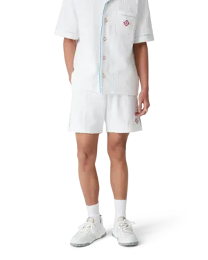 Casablanca Tennis Stripe Towelling Shorts - Multicolor