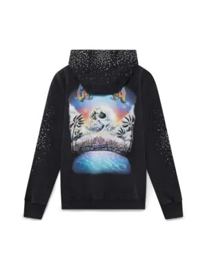 Casablanca La Prémonition Crystal Embellished Zip Hooded Sweatshirt - Multicolor