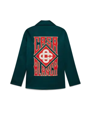 Casablanca Gothic Logo Stadium Jacket