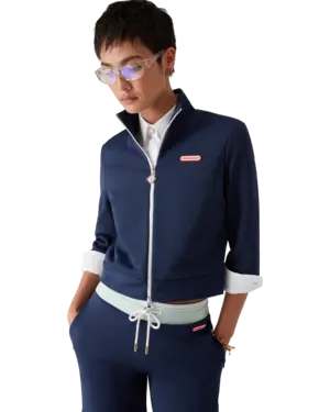 Casablanca Tricot Cropped Track Jacket - Multicolor