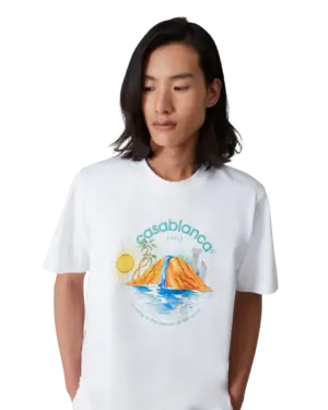 Casablanca Oasis Short Sleeve Short Sleeve T-shirt - Multicolor
