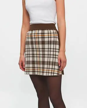 Rodebjer Tendai Eco Check Mini Skirt