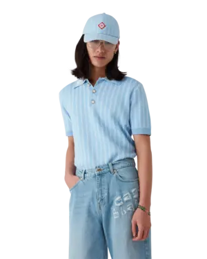 Casablanca Monogram Polo Shirt - Multicolor