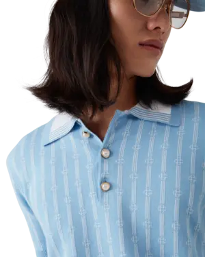 Casablanca Monogram Polo Shirt - Multicolor