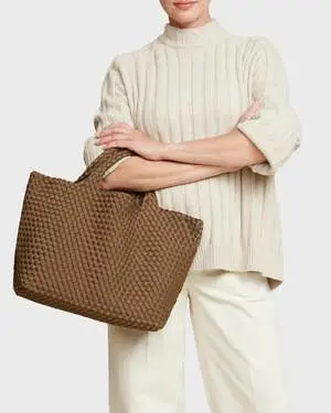 NAGHEDI St. Barths Medium Tote - Mink