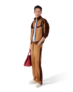 Casablanca Chenille Panelled Track Pants