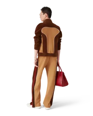 Casablanca Chenille Panelled Track Pants