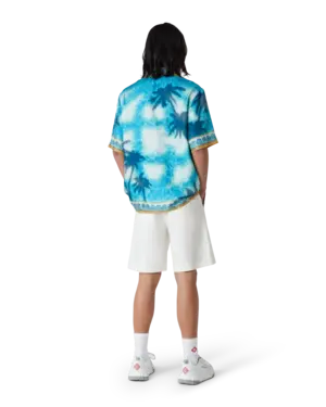 Casablanca Linen Pleated Shorts - Multicolor
