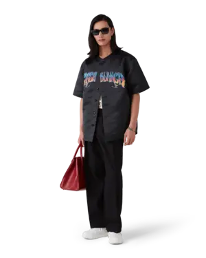 Casablanca Gothic Baseball Short Sleeve Shirt