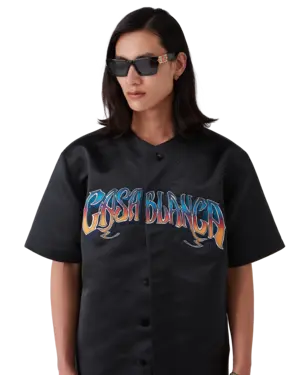 Casablanca Gothic Baseball Short Sleeve Shirt