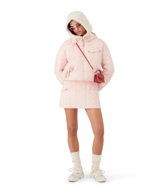 Casablanca Nylon Quilted Hooded Jacket