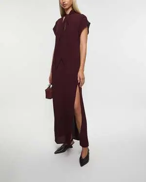 Filippa K Long Tie-neck Dress