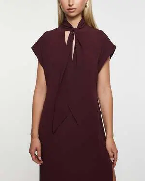 Filippa K Long Tie-neck Dress