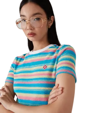 Casablanca Stripe Towelling Top