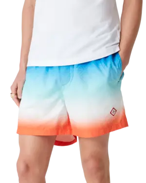 Casablanca Gradient Jacquard Swim Shorts - Orange