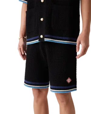 Casablanca Gothic Crochet Shorts - Multicolor