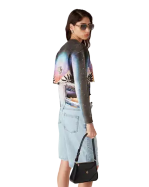 Casablanca La Prémonition Cashmere Blend Cropped Jumper