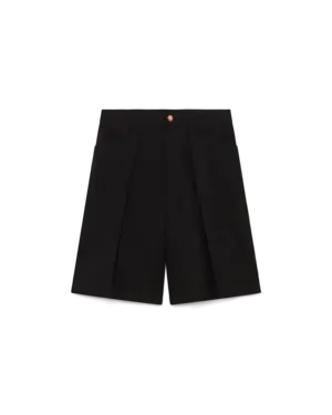 Casablanca Wool Pleated Tailored Shorts - Multicolor