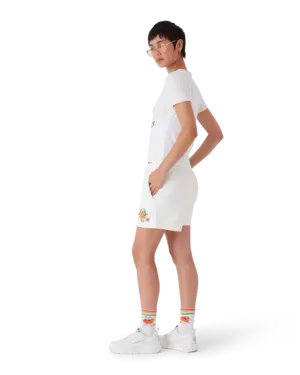 Casablanca Mascot Embroidered Sweatshorts - Orange