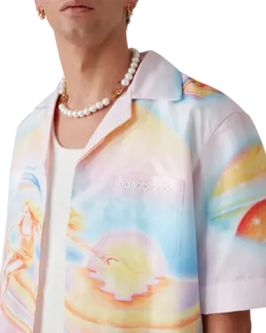 Casablanca Psychedelic Nirvana Swim Shirt