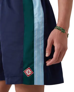 Casablanca Pinstripe Laurel Track Shorts