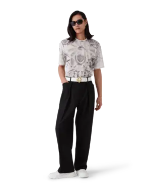Casablanca Tattoo Mesh Top