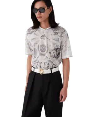 Casablanca Tattoo Mesh Top