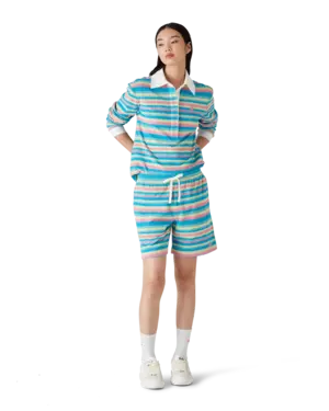 Casablanca Stripe Towelling Shorts