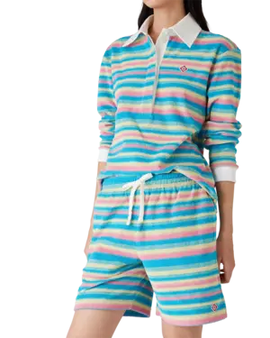 Casablanca Stripe Towelling Shorts
