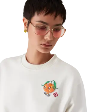Casablanca Mascot Embroidered Sweatshirt
