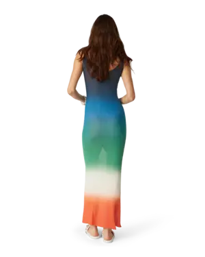 Casablanca Gradient Rib Dress