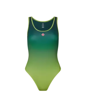 Casablanca Gradient Printed Swimsuit - Green