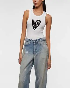 Acne Studios Heart Logo Top