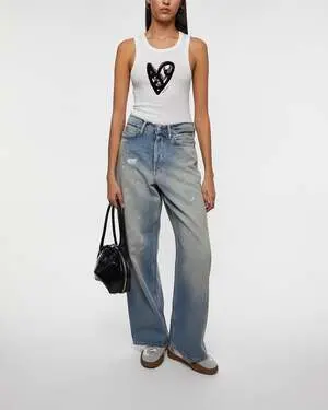 Acne Studios Heart Logo Top