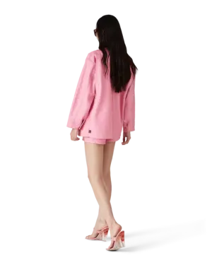 Casablanca Embossed Leather Mini Shorts - Multicolor