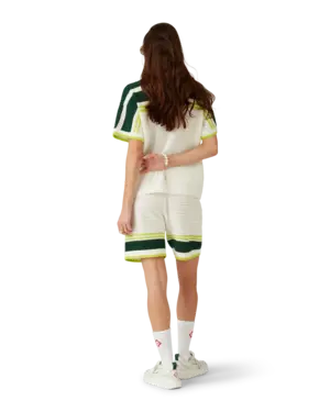 Casablanca Tennis Crochet Shorts - Multicolor