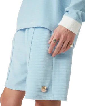 Casablanca Velour Stripe Shorts - Multicolor