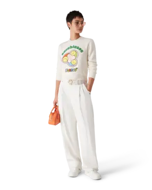 Casablanca Tennis Ball Merino Knit Crew Neck