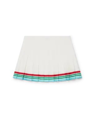 Casablanca Casa Way World Series Pleated Mini Skirt - Blue