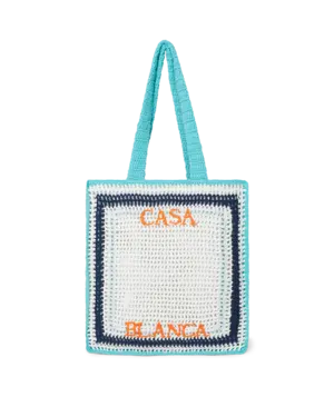 Casablanca Stripe Crochet Tote - Multicolor