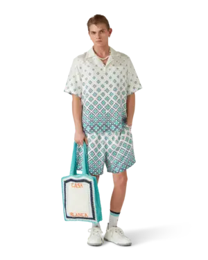Casablanca Stripe Crochet Tote - Multicolor