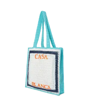 Casablanca Stripe Crochet Tote - Multicolor