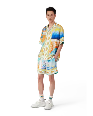 Casablanca Surreal Pool Silk Shorts