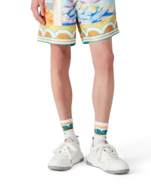 Casablanca Surreal Pool Silk Shorts