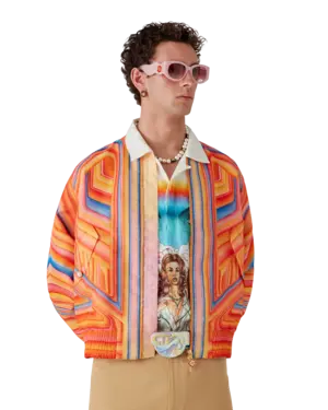 Casablanca Organza Low Rider Bomber Jacket