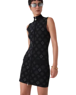 Casablanca Monogram Jacquard Mini Dress