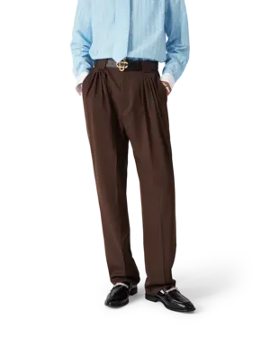 Casablanca Wool Five-pleat Trousers