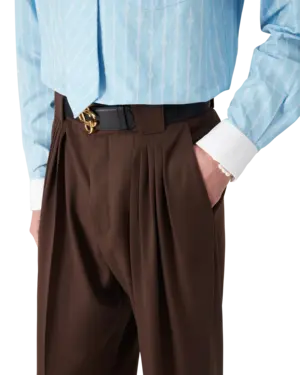 Casablanca Wool Five-pleat Trousers